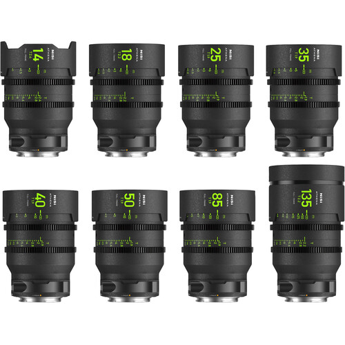 NiSi Athena Prime - Kit Master de 8 lentes Full-FrameT2.4/1.9 (Canon RF ...